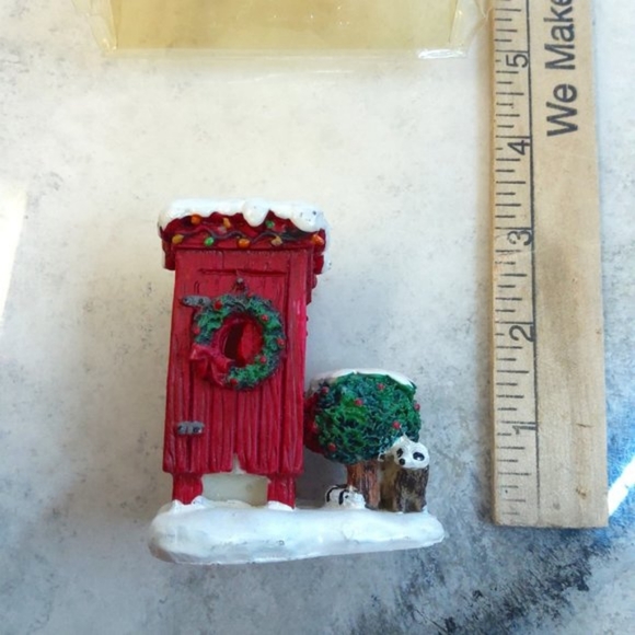 Department 56 | Holiday | Vintage Lemax Red Outhouse | Poshmark